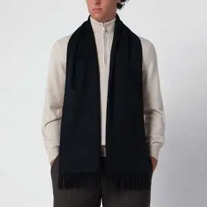Loro Piana Grande Unita Scarf In Navy