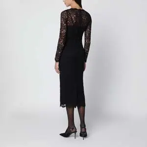 Dolce & Gabbana Floral Lace Midi Dress
