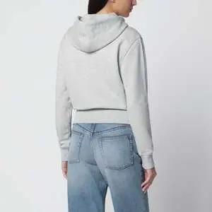 AMI Paris Light De Coeur Zip-up Sweatshirt In Cotton