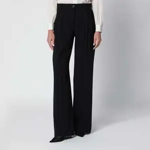 Dolce & Gabbana Double Pinch Virgin Wool Trousers