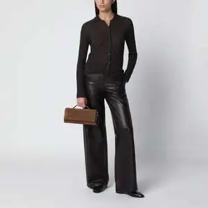 Brunello Cucinelli Essence Caramel Suede Clutch Bag