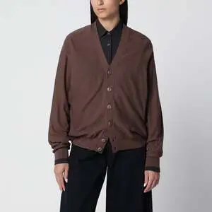 LEMAIRE Twisted Shitake Merino Wool Cardigan