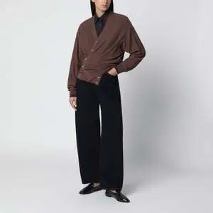 LEMAIRE Twisted Shitake Merino Wool Cardigan