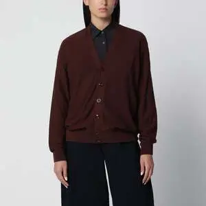 LEMAIRE Twisted Mahogany Merino Wool Cardigan
