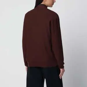 LEMAIRE Twisted Mahogany Merino Wool Cardigan