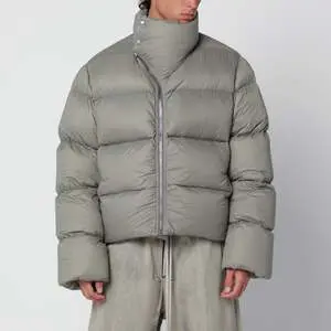 Rick Owens Turtle Jacket In Dark Pearl Nylon - Beige