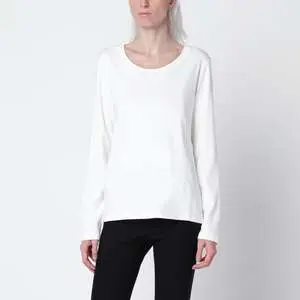 THE ROW Kalto Off Cotton Jersey Long-sleeved T-shirt - White