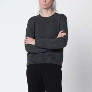 THE ROW Pato Charcoal Melange Cashmere Sweater - Grey