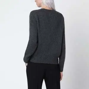 THE ROW Pato Charcoal Melange Cashmere Sweater