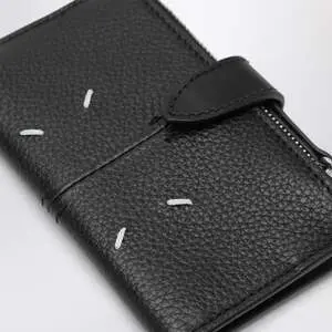 MAISON MARGIELA Leather Zip Card Holder With Coin Purse