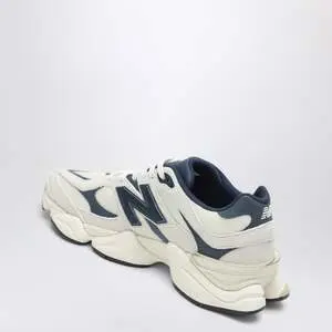 NEW BALANCE 9060 Navy And Linen Mesh And Suede Sneakers - Beige