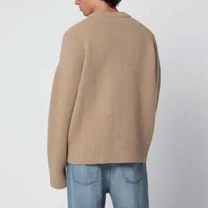 AMI Paris De Coeur Cardigan In Alpaca Blend