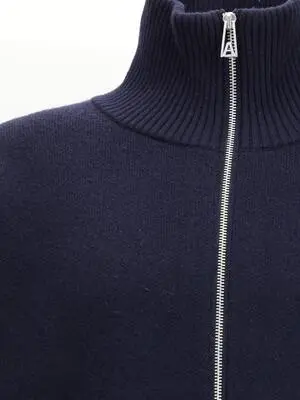 Axel Arigato Zip-up High Neck Sweater - Blue