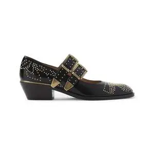 Chloé CHLOE Calf Leather Susan Pumps Black