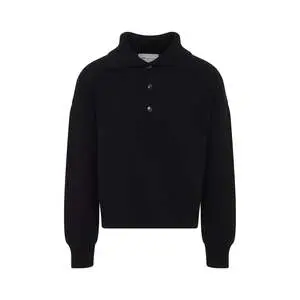 AMI Paris High Collar Sweater - Black