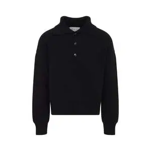 AMI Paris High Collar Sweater - Black