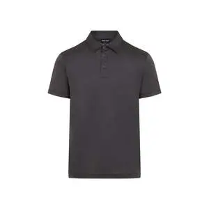 Giorgio Armani Silk And Cotton Polo - Brown