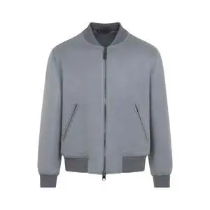 Brioni BRIONI Knit Bomber Silver
