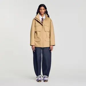 Sandro Jacket With Adjustable Waist
