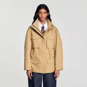 Sandro Jacket With Adjustable Waist