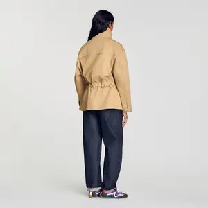Sandro Jacket With Adjustable Waist