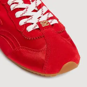 Sandro Light Wave Suede Sneakers