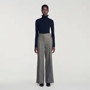 Sandro Wool Suit Trousers