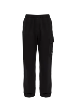 C.P. COMPANY Wide-leg Sweatpants - Black