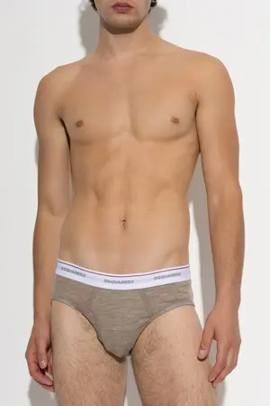 Dsquared2 Wool Briefs With Logo