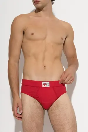 Dsquared2 Wool Briefs With Logo