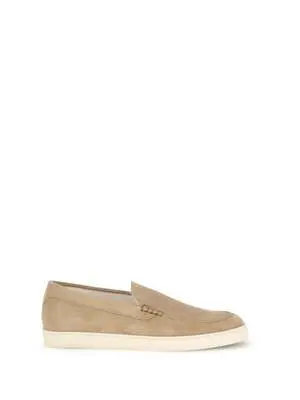 Brunello Cucinelli Suede Loafers - Cream