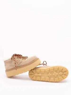 Prada Suede Lace-up Shoes - Multicolor