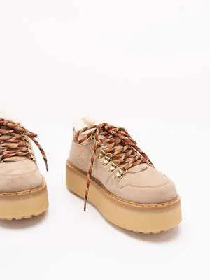 Prada Suede Lace-up Shoes - Multicolor