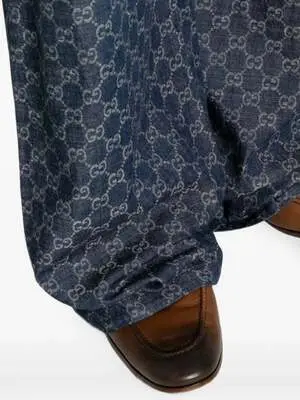 Gucci Monogram Print Jeans - Multicolor