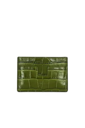 TOM FORD Classic Card Holder In Green - Cardamom