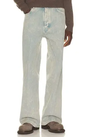 Rick Owens Geth Jeans In Blue - Indigo