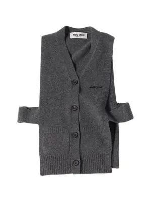 Miu Miu Cashmere Vest - Gray