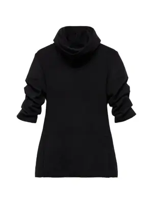 7 FOR ALL MANIKIND Rouched High Neck Dress