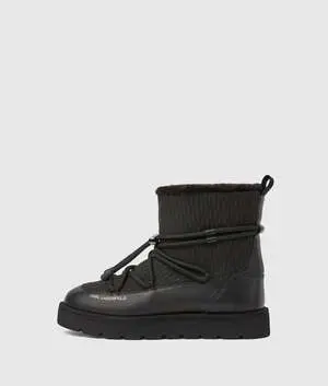 Karl Lagerfeld Thermo Lace-detail Boots - Black
