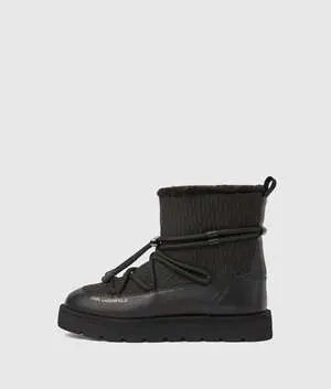 Karl Lagerfeld Thermo Lace-detail Boots - Black
