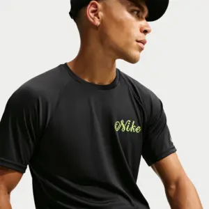 Nike Dri-fit Uv Short Sleeve Top - Black