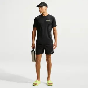 Nike Dri-fit Uv Short Sleeve Top - Black