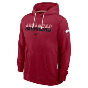 Nike Arkansas Sideline Dri-fit Pullover Hoodie - Red