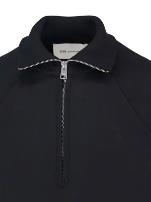 AMI Paris Cotton Zip Hoodie