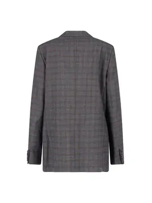 Dries Van Noten Double-breasted Checkered Blazer