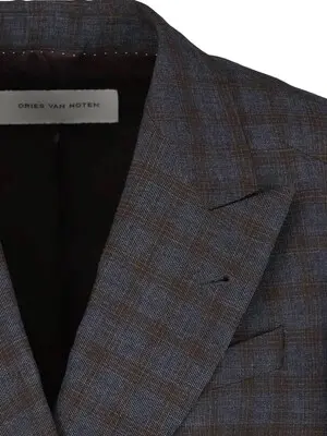 Dries Van Noten Double-breasted Checkered Blazer