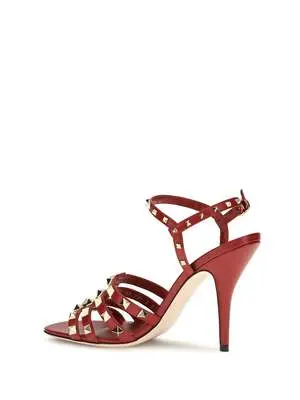 Valentino Garavani Rockstud Kidskin Sandals - Red