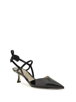 Fendi Patent Leather Colibrì Slingback Pumps