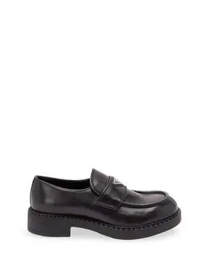 Prada Chocolate Leather Loafers