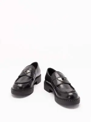 Prada Chocolate Leather Loafers